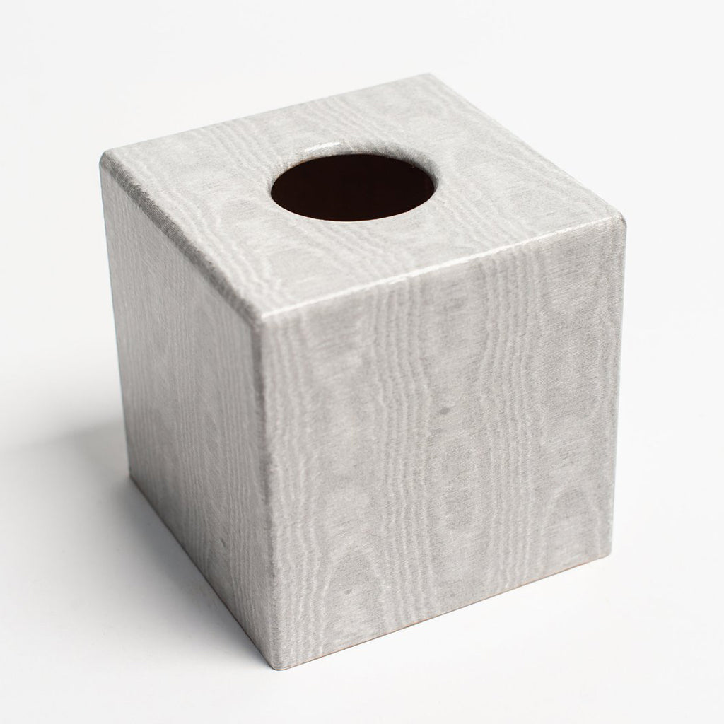 Luxury Silver Tissue Box Cover - Handmade | Crackpots – Tissue box company