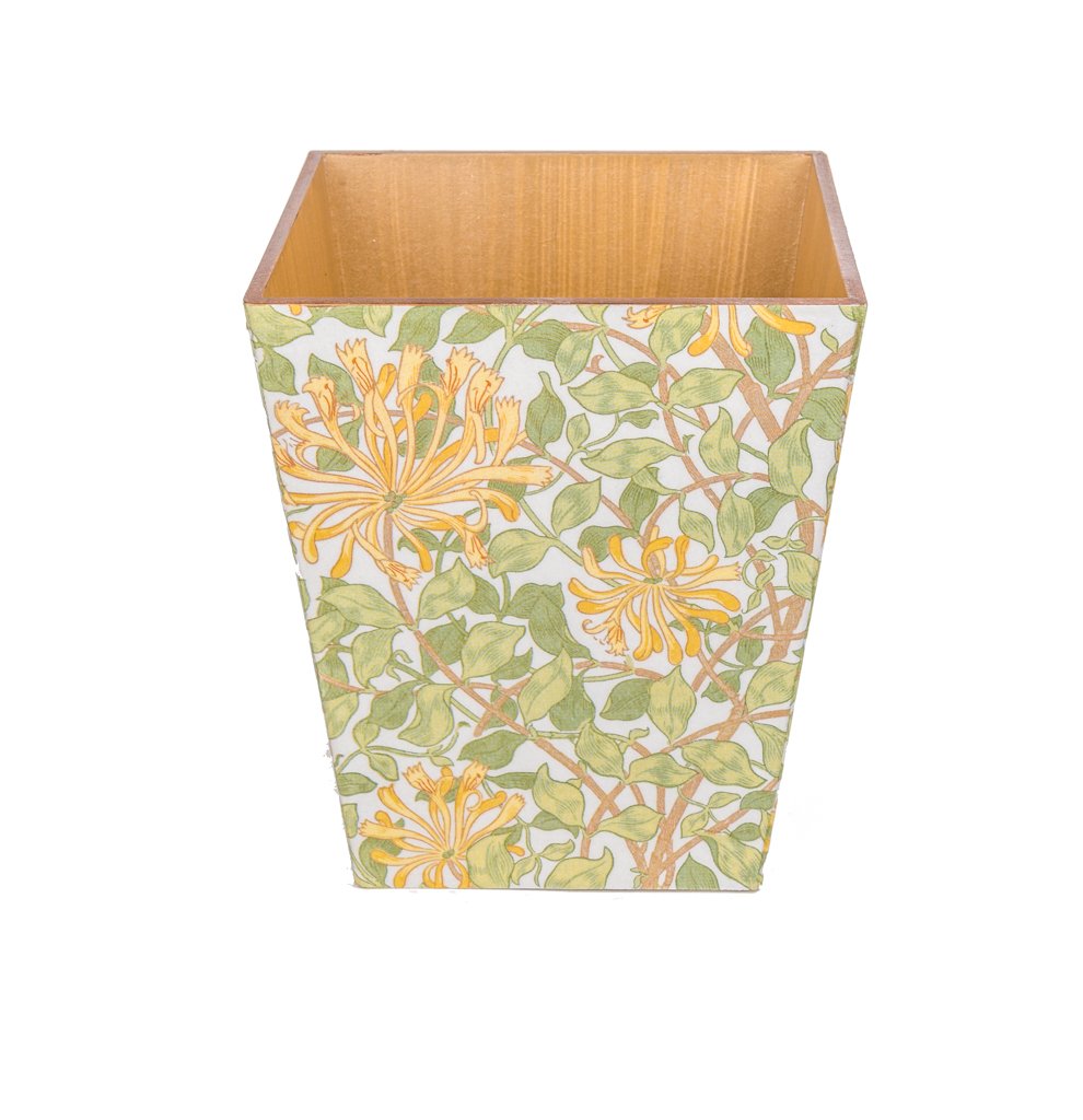 Waste Paper Bin - Wooden - Honeysuckle Yellow | Crackpots – Tissue box ...
